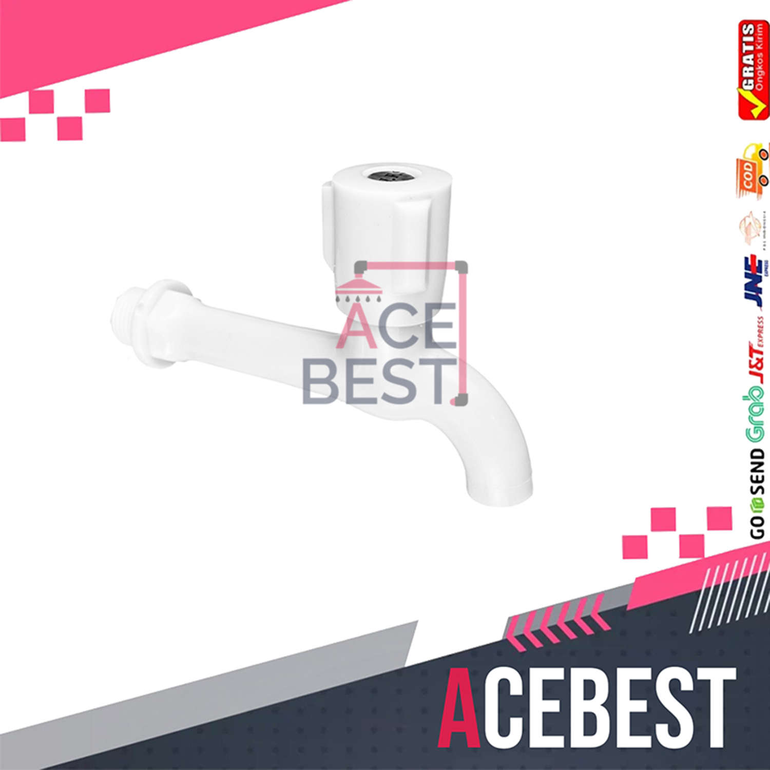 ACEBEST Kran Panjang Kran Air Kran Taman Kran Kamar Mandi Kran Bak ...