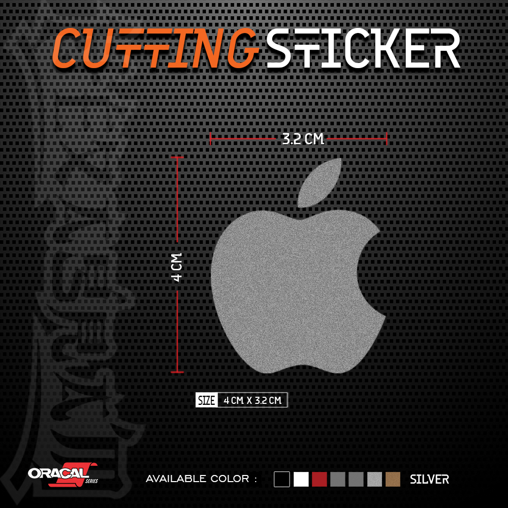 Cutting Sticker Apple Logo | Stiker Cutting Logo Apple | Lazada Indonesia