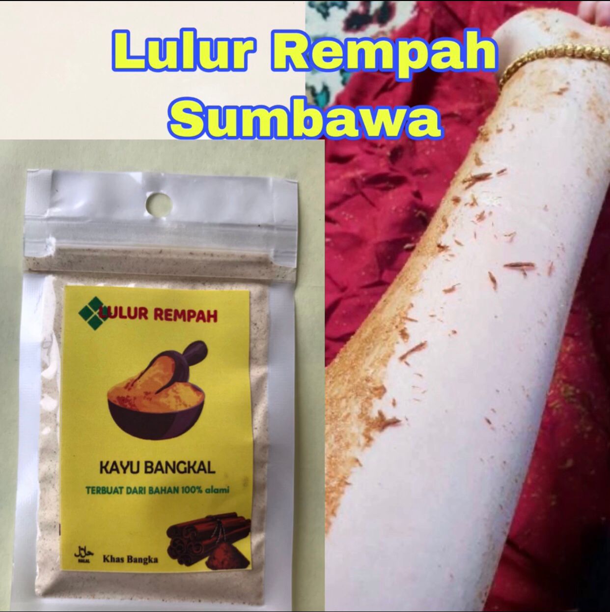 LULUR REMPAH KAYU BANGKAL 10 GRAM/LULUR BADAN ALAMI/LULUR VIRAL TIKTOK ...