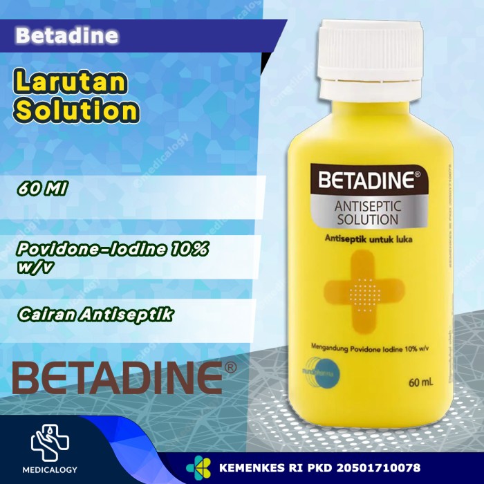 Betadine solution Larutan 60 ml | Lazada Indonesia