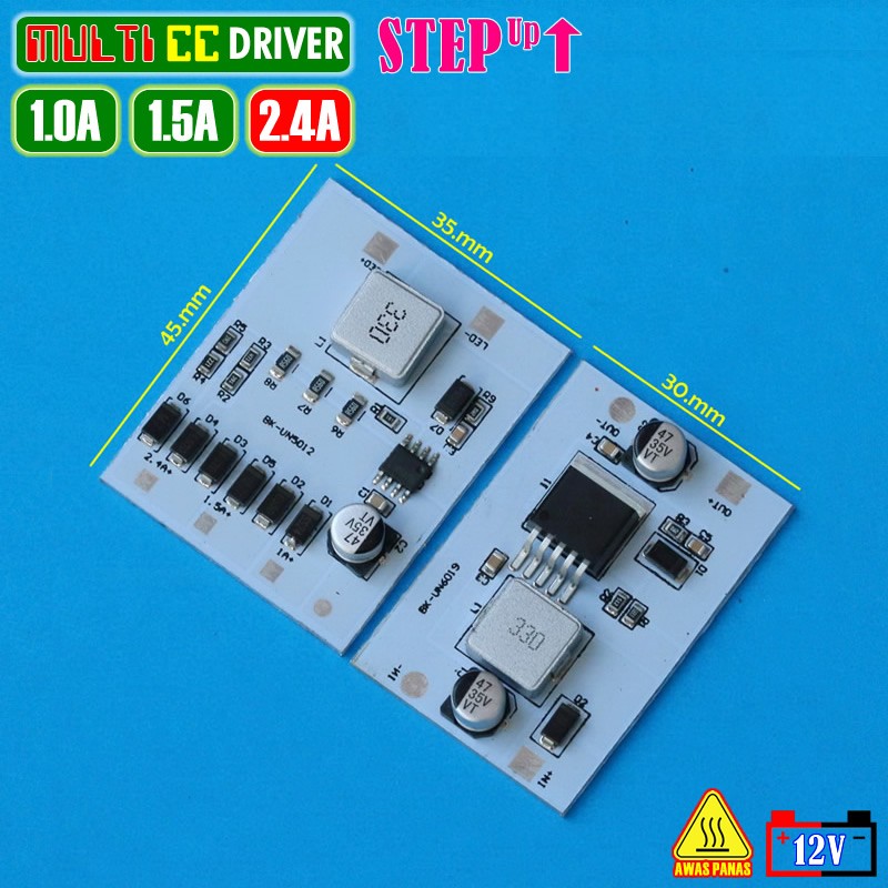 Led Driver 2.4A 1.5A 1A Driver LED 12V XHP35 XHP 50 70 Dakar DC Step Up ...