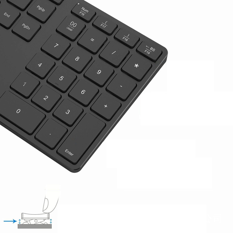 Aluminum Alloy Bluetooth Wireless Numeric Keypad 35 Keys Digital ...