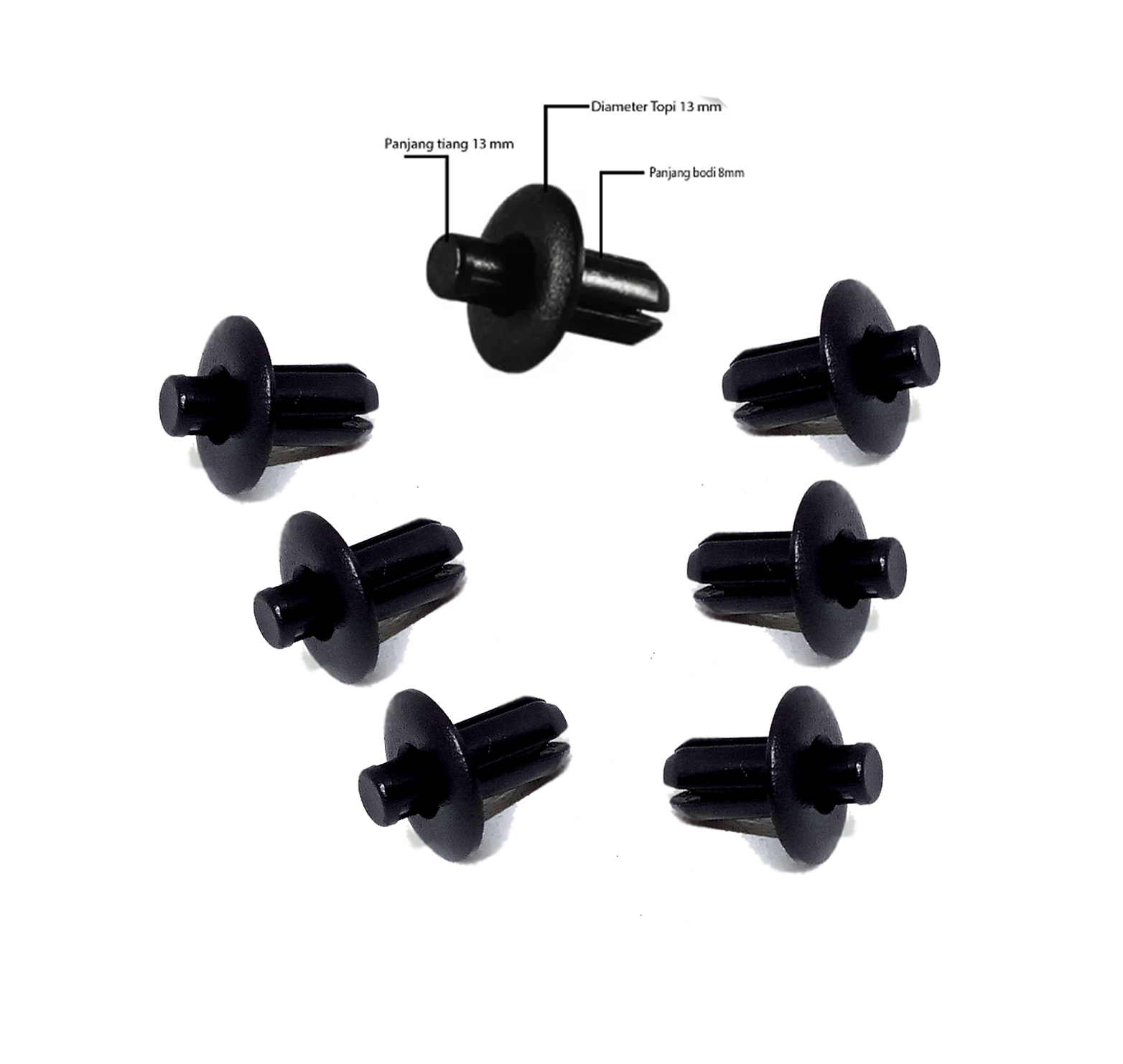 Paket 20 Pcs Kancing-Klip Plastik Rivet Body VARIO 160 -PCX- | Lazada ...