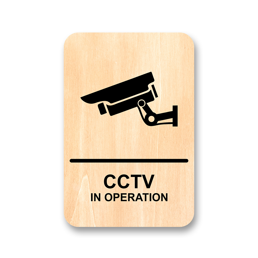 papan tanda cctv in operation - cctv area - wall sign | Lazada Indonesia