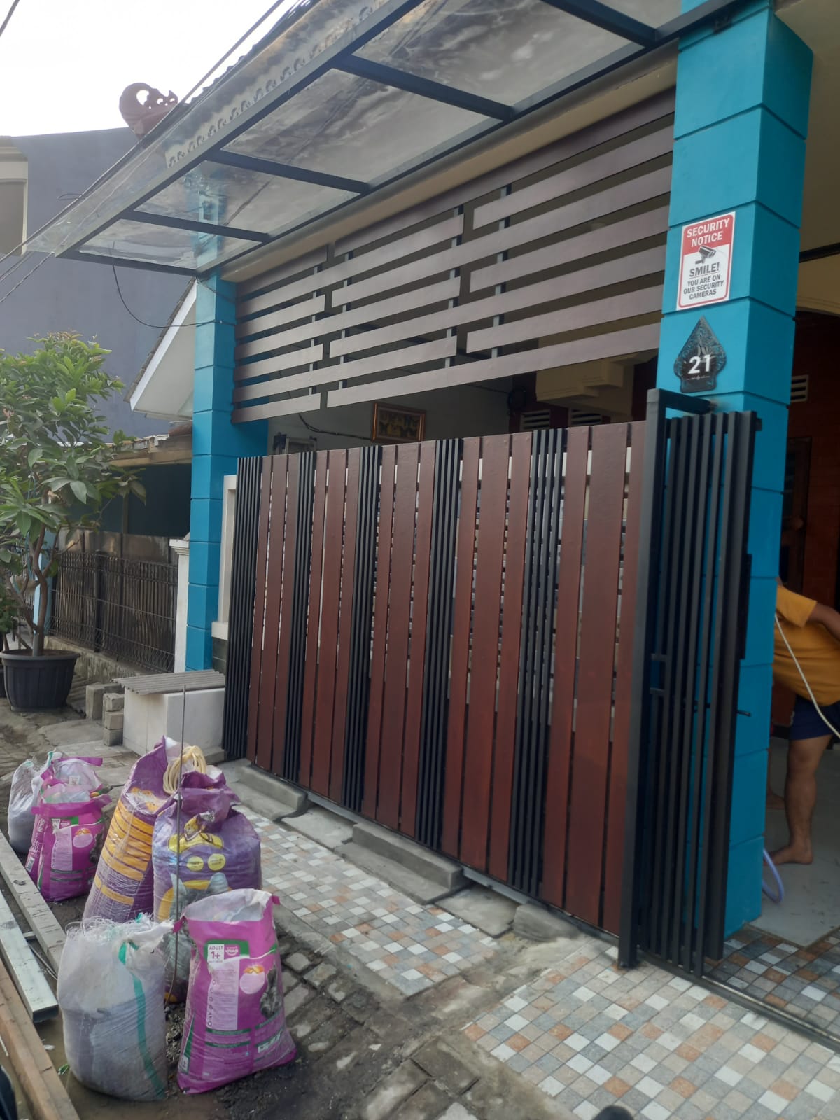 Pagar conwood minimalis custom by dejetiga | Lazada Indonesia