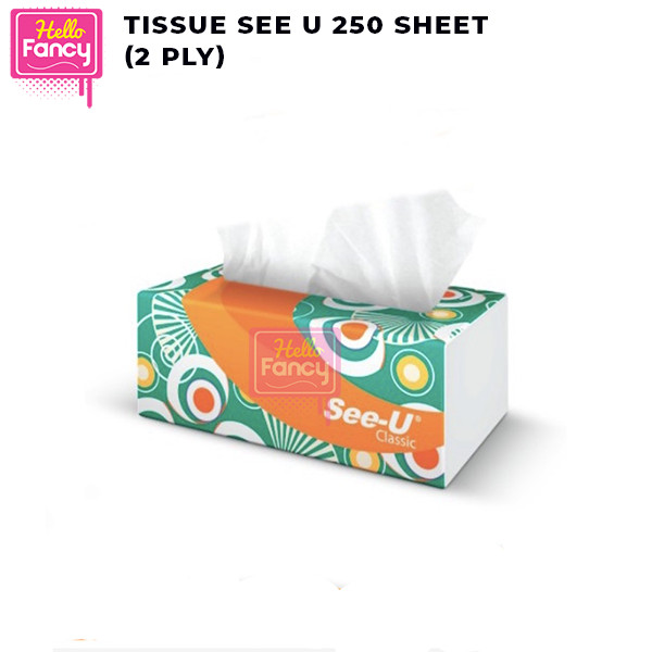 See-U Facial Tissue Classic 250 Sheet 2 Ply / Tisu Wajah Serbaguna ...