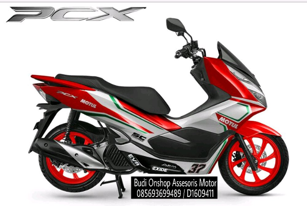 decal pcx full body custom suka merah abu | Lazada Indonesia