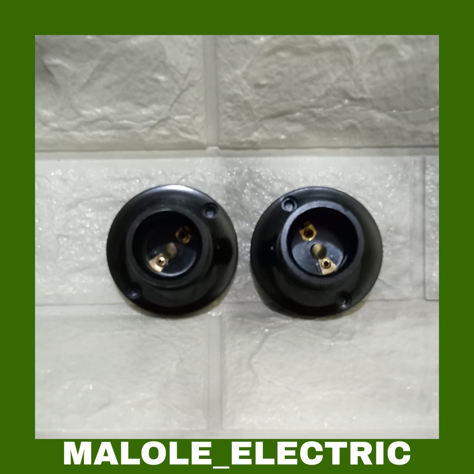 Fitting Tempel Plafon Bulat Hitam Amasco / Fitting Duduk Model Broco ...