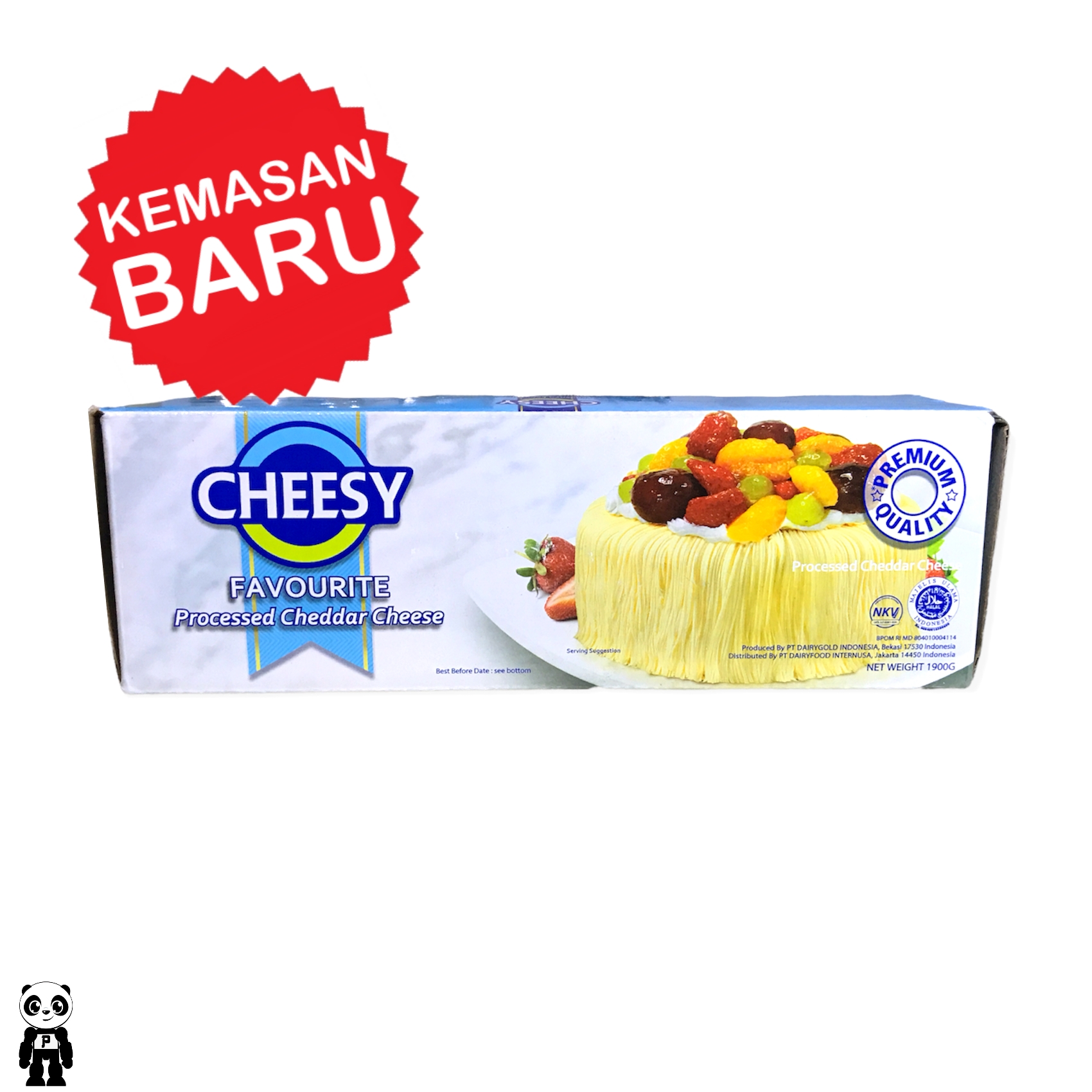 CHEESY Favourite Cheddar Cheese Keju Cheddar Olahan 2Kg | Lazada Indonesia