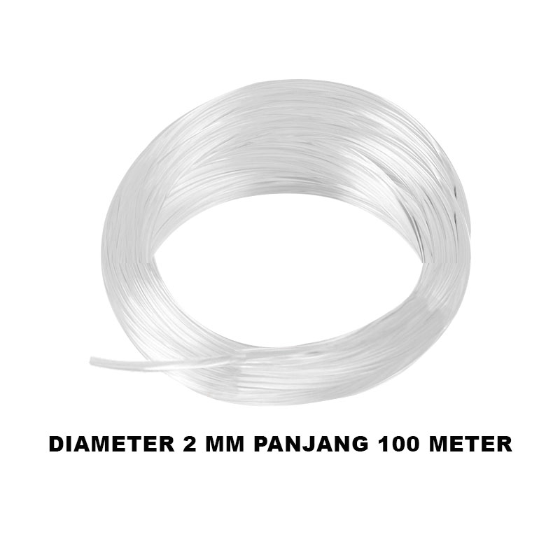 EELIC POF panjang 100meter diameter 0.25mm/0.5mm/0.75mm/1mm/1.5mm/2mm ...