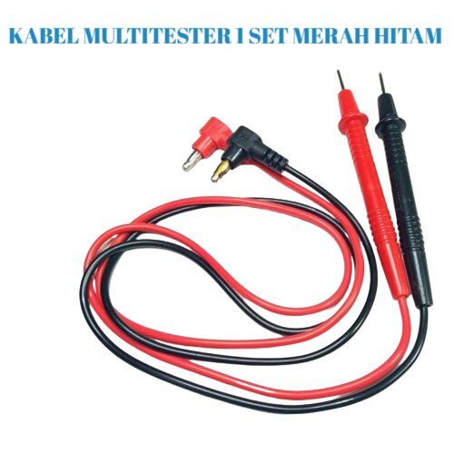 KABEL MULTITESTER 1 SET MERAH HITAM KABEL DIGITAL MULTIMETER | Lazada ...