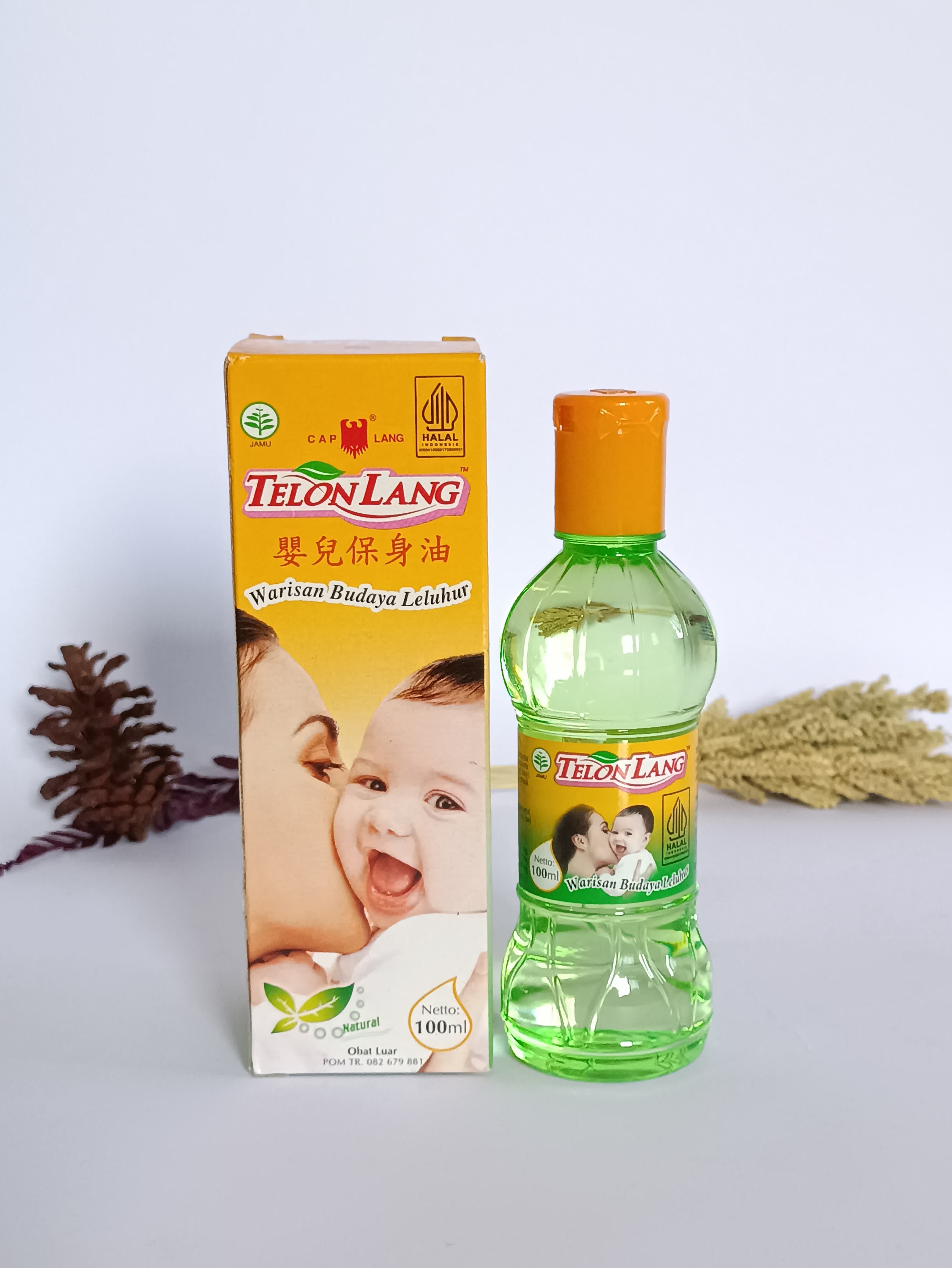 CAP LANG Telon Lang Warisan Budaya Leluhur/Minyak Telon Bayi/Oil Bayi ...