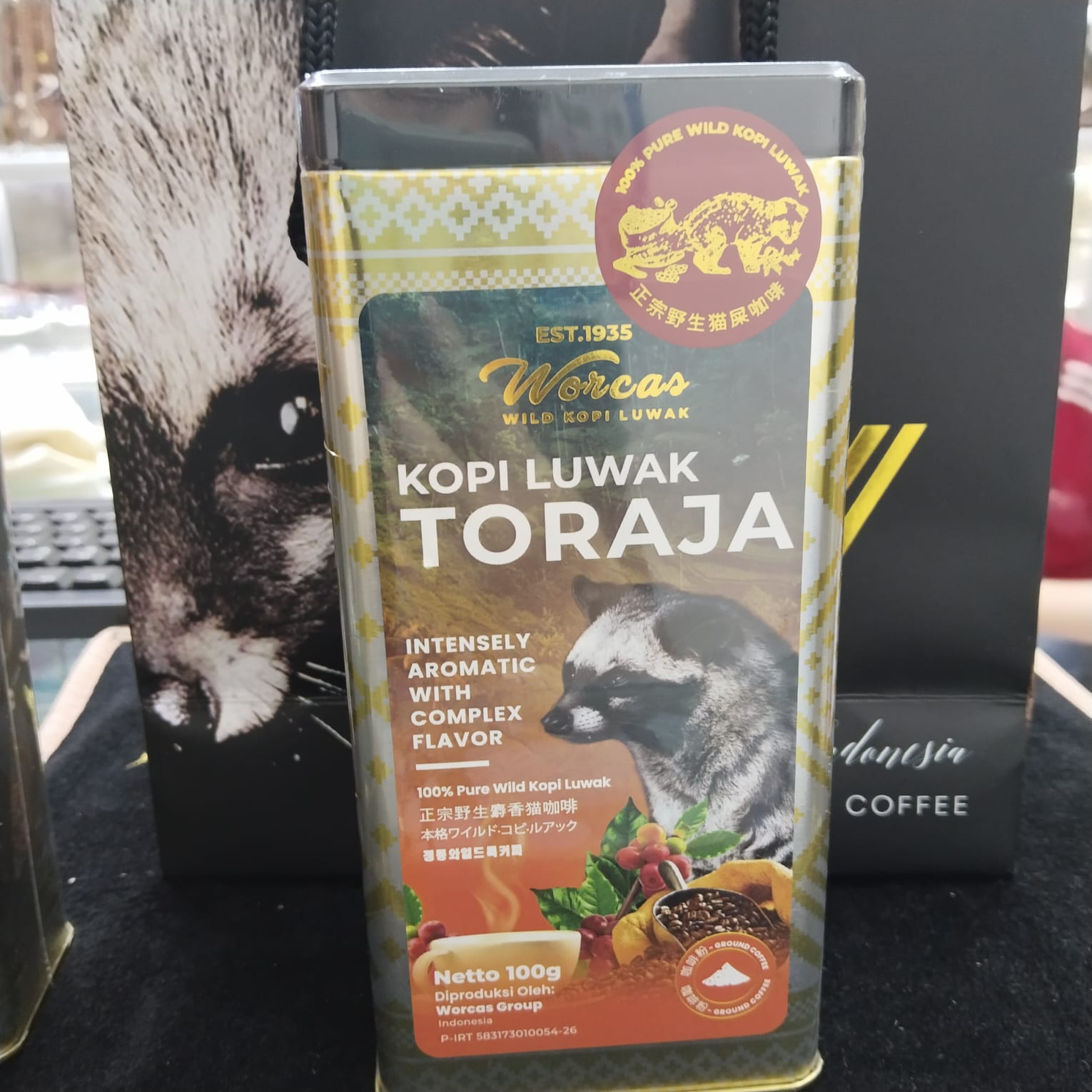 Kopi Luwak Toraja Worcas kemasan kaleng 100gr | Lazada Indonesia