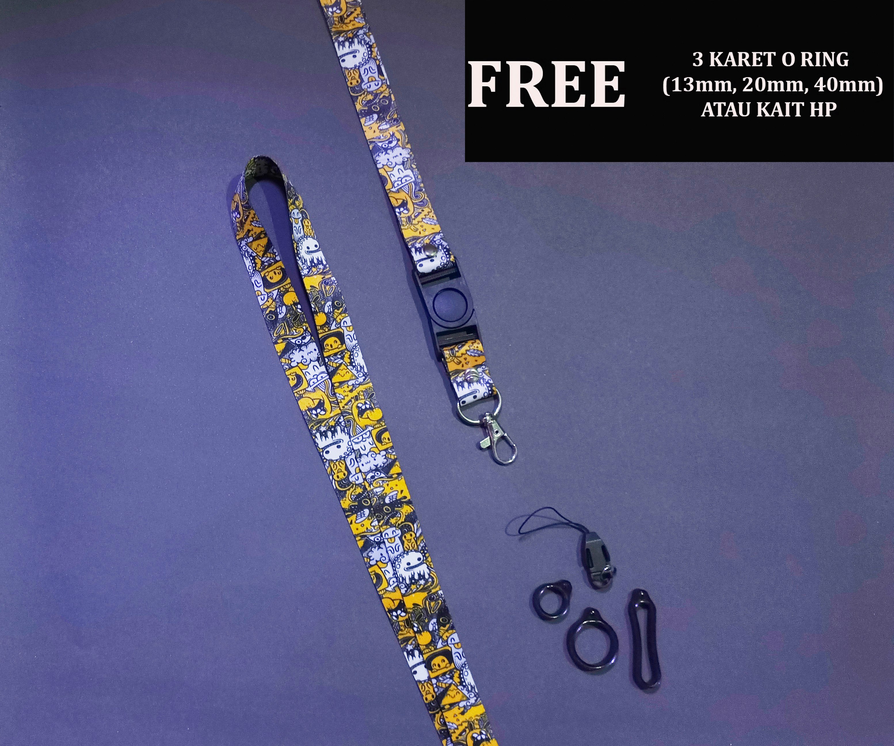 Lanyard Doodle - Lanyard HP Doodle - Tali Lanyard Doodle 2cm FREE O ...