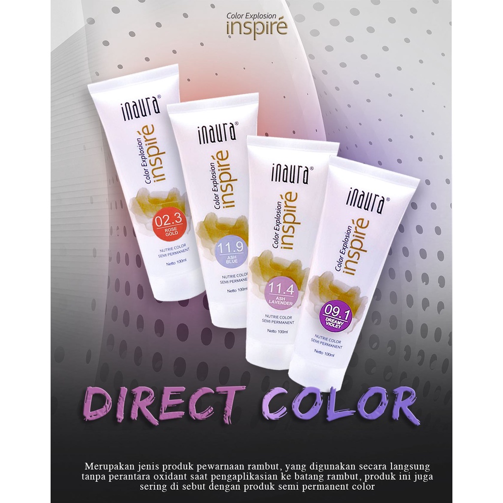INAURA COLOR EXPLOSION INSPIRE 100ML / HAIR COLOR / CAT RAMBUT TANPA ...