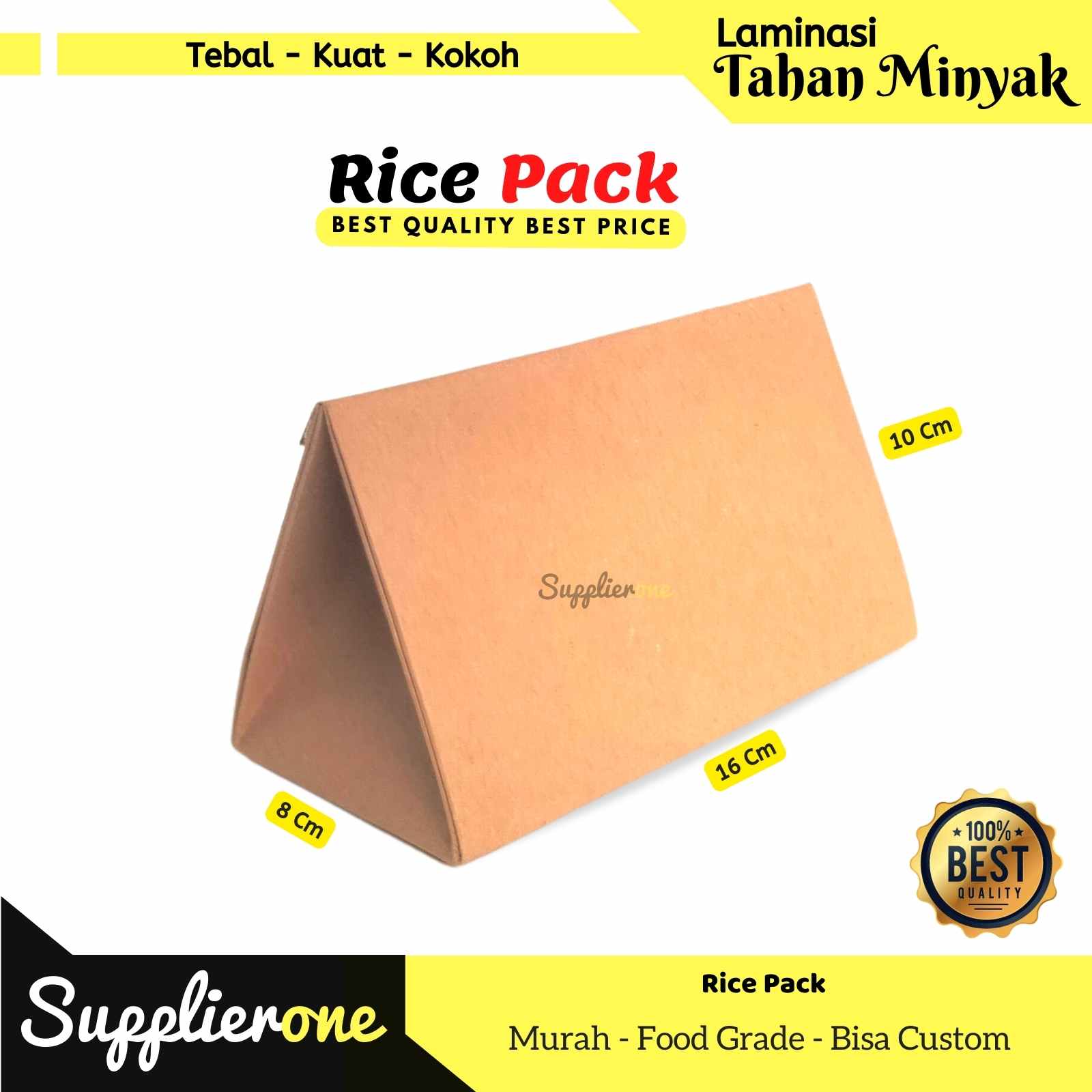 Rice Pack Isi 50 Pcs / Kemasan Nasi Pack / Bungkus Nasi / Pembungkus ...
