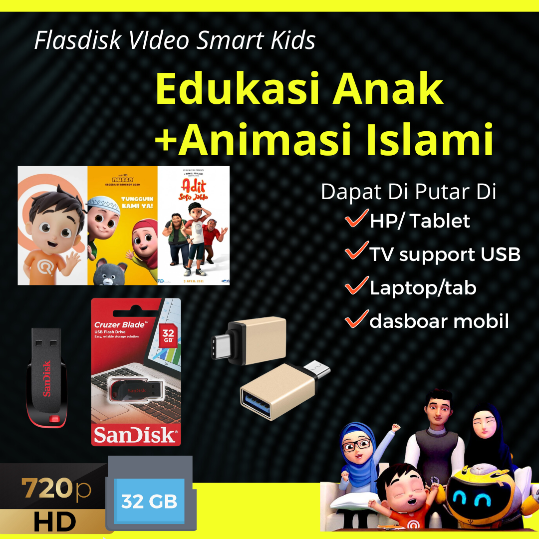 USB SMART HAFIZ BELAJAR & HIBURAN ANAK MUSLIM | FLASHDISK SMARTHAFIZ VGEN ISI 1300 KONTEN ...