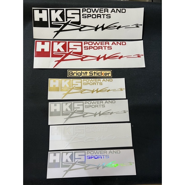 STICKER Stiker HKS POWER STICKER MOBIL MOTOR CUTTING | Lazada Indonesia
