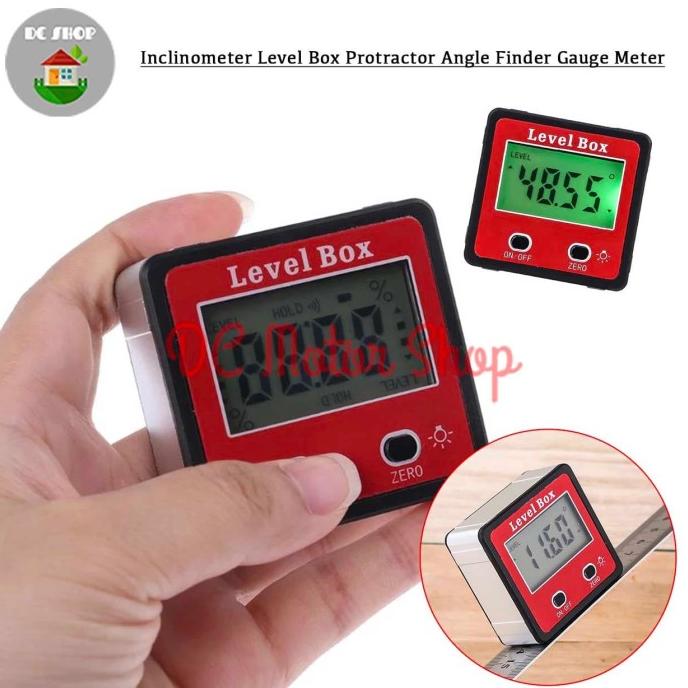Inclinometer Digital Alat Ukur Sudut Kemiringan Slope Level Box Angle ...