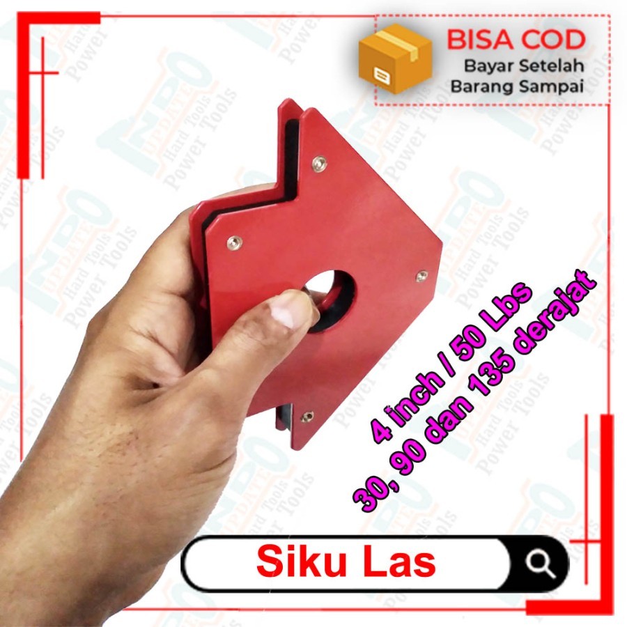 Siku Magnet 4 Inch Pemegang Besi Las Sudut 45 90 135 Derajat Setara ...