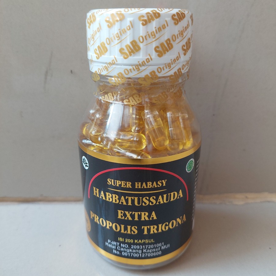 Super Habasy Habbatussauda isi 200 kapsul Extra Propolis Trigona ...
