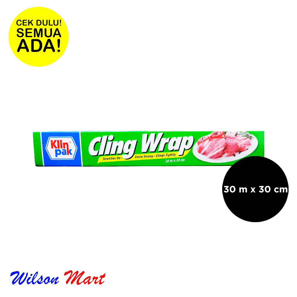 KLIN PAK CLING WRAP 30 M X 30 CM KLINPAK | Lazada Indonesia