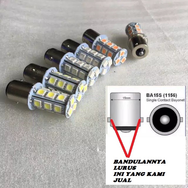 isi 2 BIJI LAMPU Sein LED Lampu Mundur / Lampu Sein Truk Bis 24 Volt ...