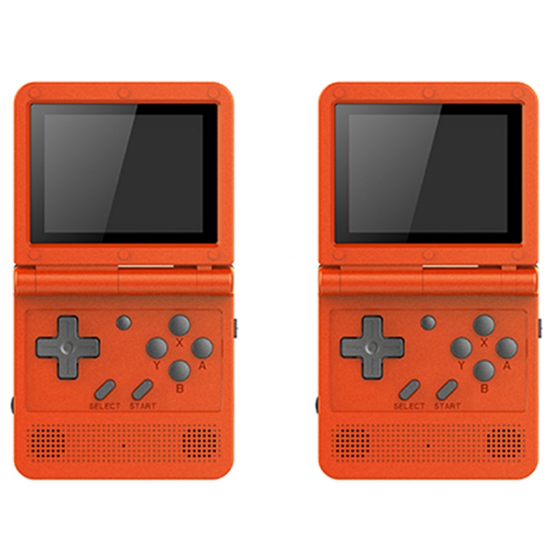 Powkiddy 2X V90 Portable 3-Inch IPS Screen Flip 3D Game Console Dual ...