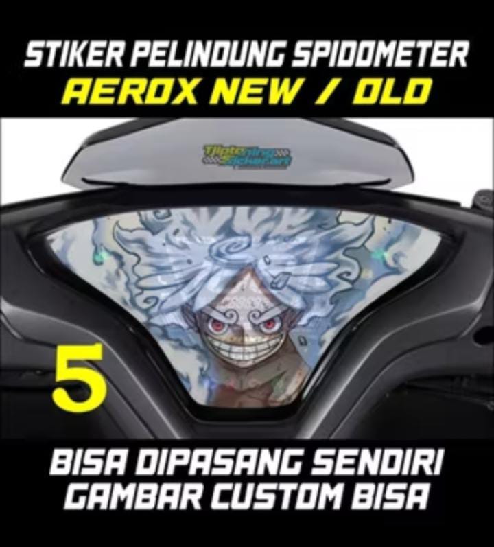 STIKER SPEEDOMETER TRANSPARAN ANIME AEROX 155 NEW - BEBAS CUSTOM ...