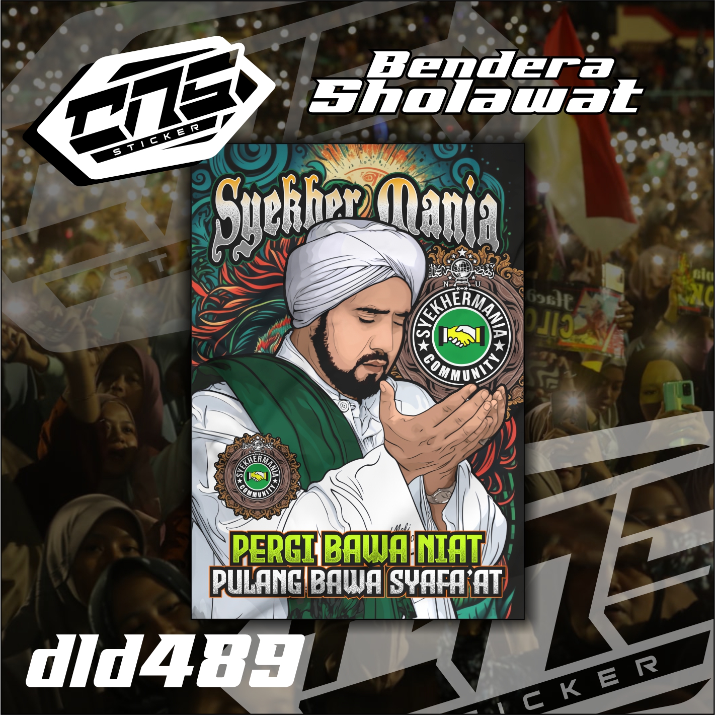 Bendera Majelis Sholawat HABIB SYEIKH SYEKHER MANIA Printing Bisa ...