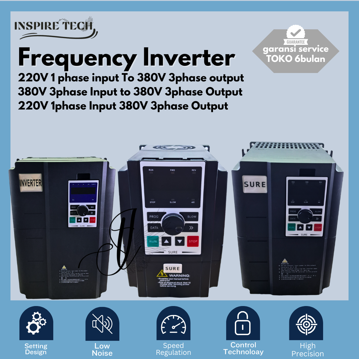 Inverter 7.5KW 1Phase input 220V To 3phase output 380V & INPUT 3phase 380V TO 380V 3phase output ...