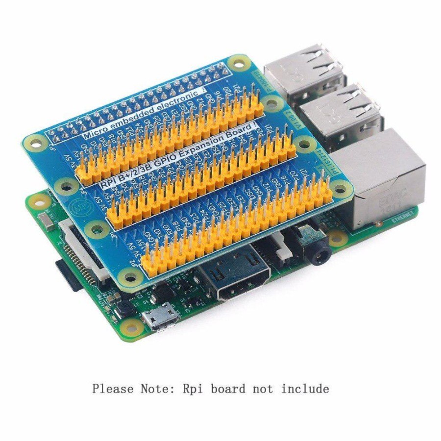 Expansion Board GPIO Raspberry Pi 3B 3B+ 4B 40pin GPIO to 120pin GPIO ...