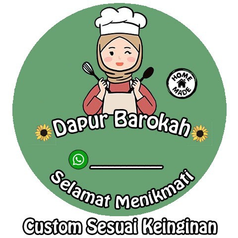 Cetak Sticker Glossy Cromo Desain Lucu - A4 - Cetak Label Kemasan ...