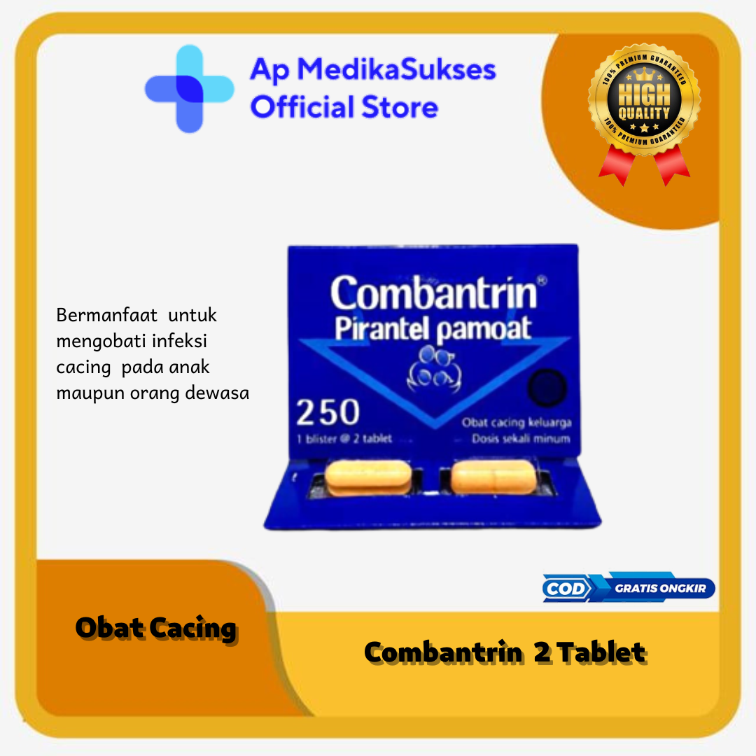 Combantrin Tablet Isi 2 - Obat Cacing Pada Dewasa dan Anak | Lazada ...