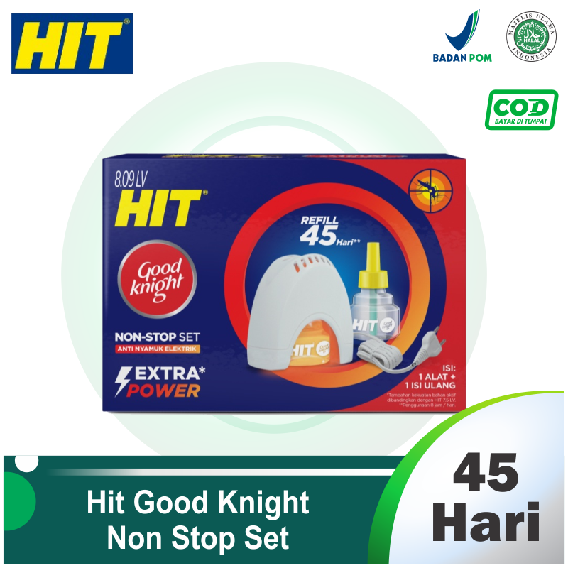 HIT Non Stop Ekonomis - Set- Alat Obat Nyamuk Elektrik - Bunuh Nyamuk Penyebab Demam Berdarah ...