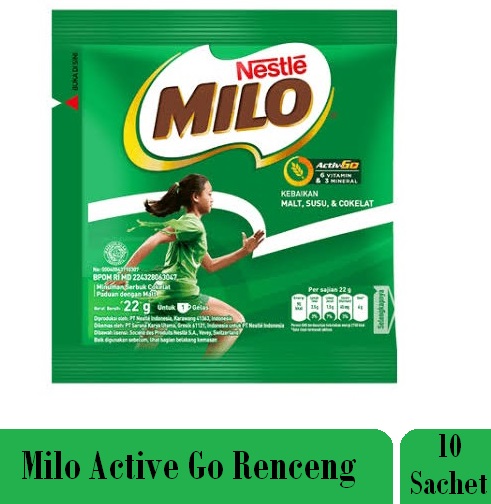 Milo Bubuk Sachet isi 11 pcs - Milo Susu Bubuk Kemasan 22gr 1 Renceng ...