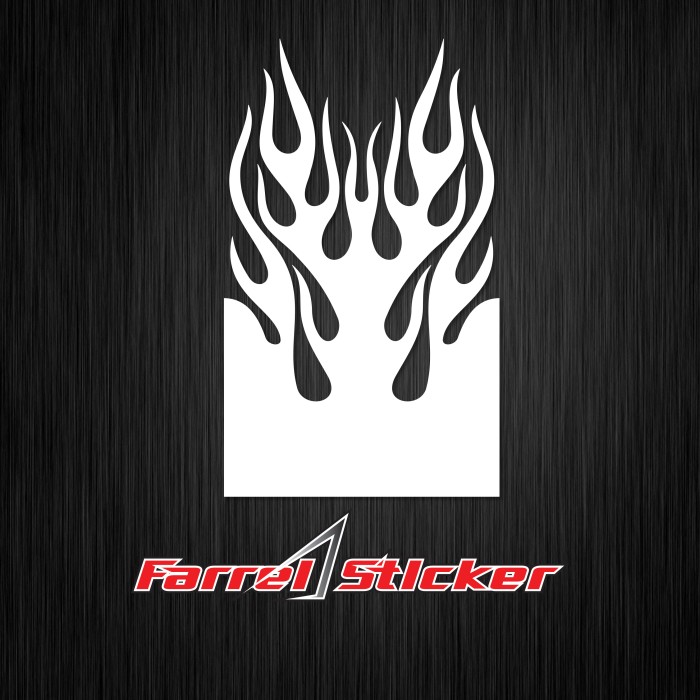 stiker SPAKBOR sticker tribal API - Putih | Lazada Indonesia