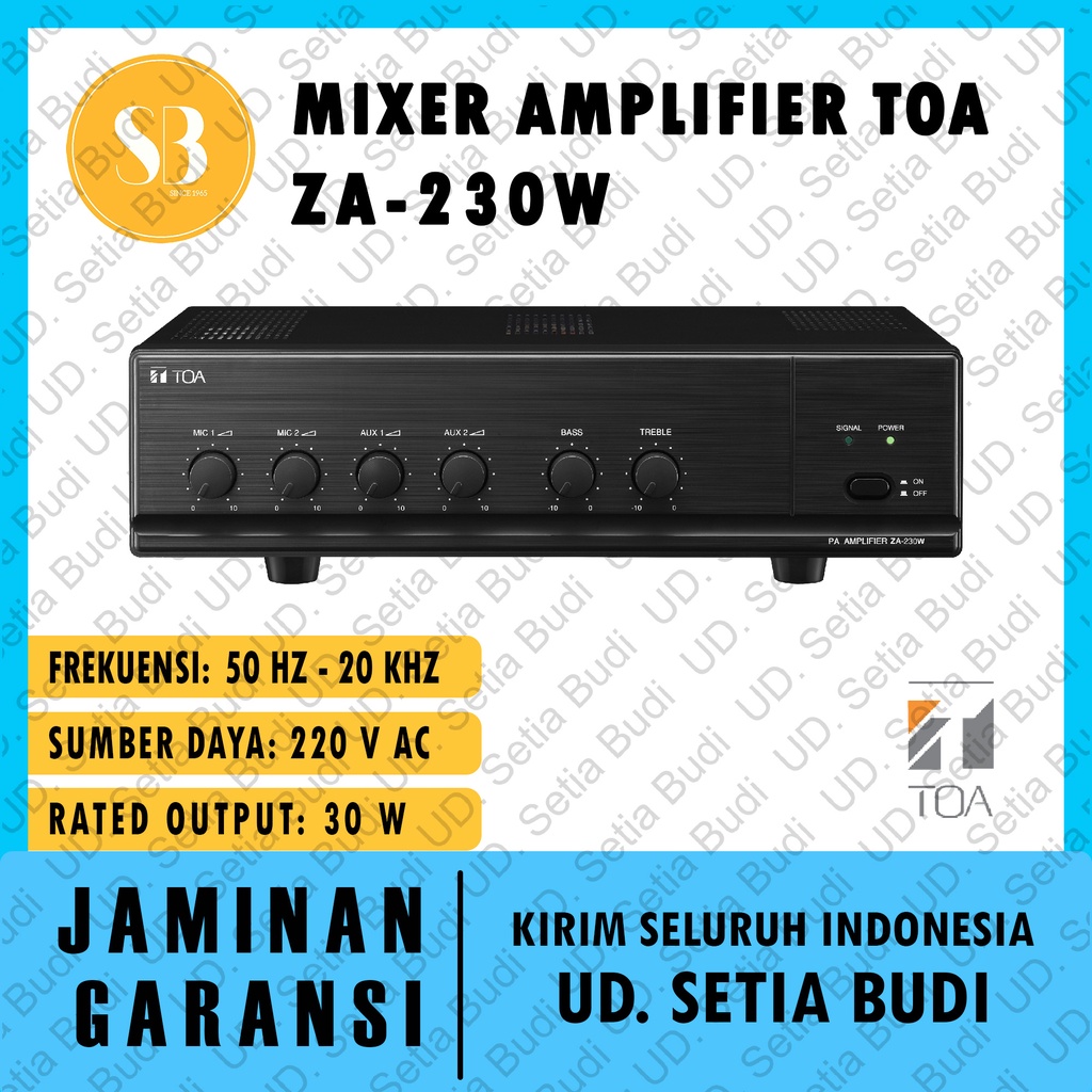 TOA Mixer Amplifier ZA-230W Asli dan Bergaransi | Lazada Indonesia
