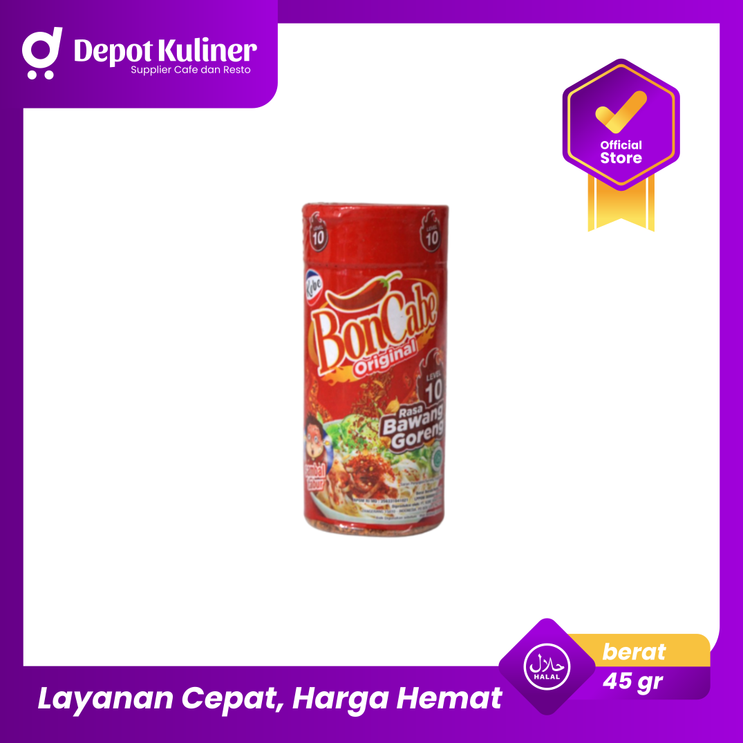 BonCabe Sambal Tabur Lv 10 Rasa Bawang Goreng botol Original Bon Cabe ...