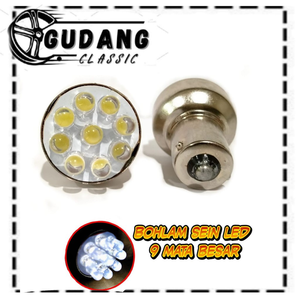 DOP BOHLAMP LED SEIN STOP KECIL DAN BESAR 9 MATA TITIK SUPER TERANG ...