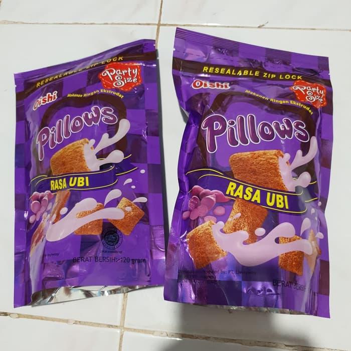 Oishi party size pillows rasa ubu 120gr makanan ringan | Lazada Indonesia