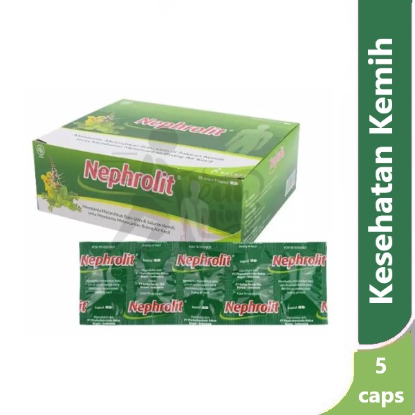 Nephrolit / 5 kapsul - herbal obat batu ginjal membantu buang air kecil ...