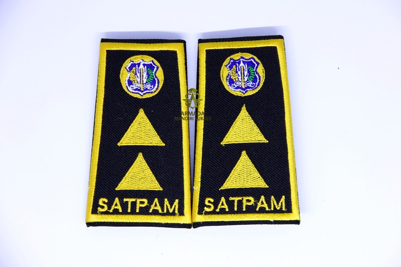 Pangkat Harian SATPAM Supervisor 1,2,3 | Aksesoris Seragam SATPAM ...