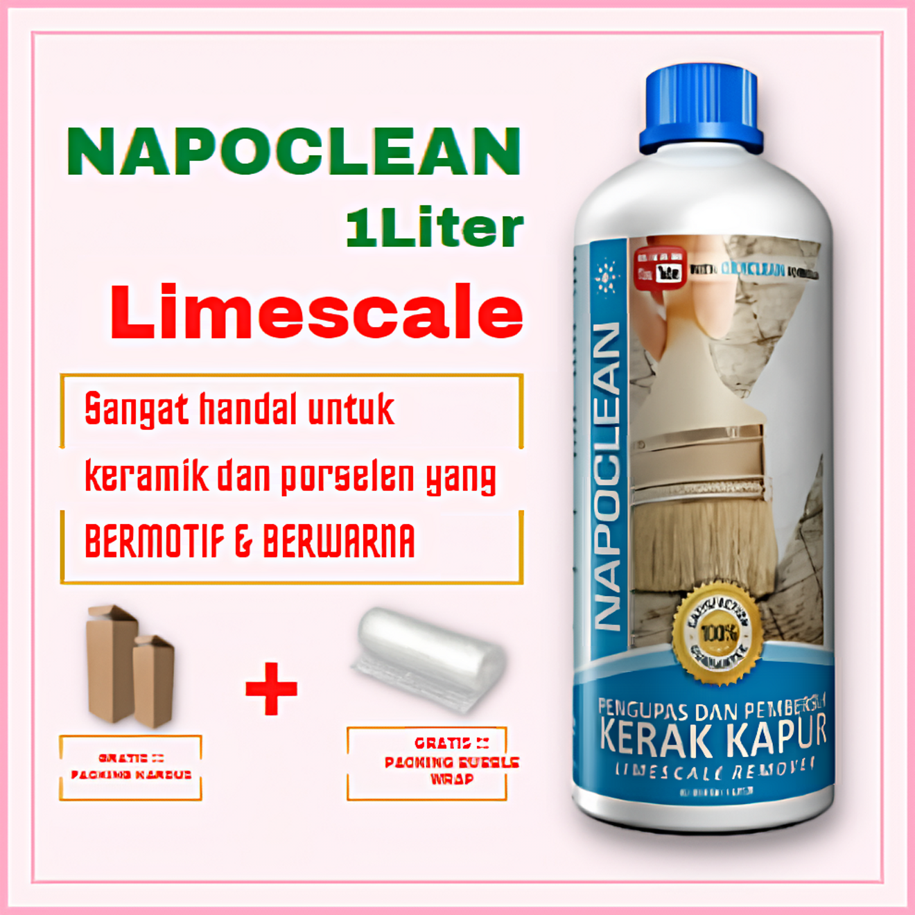 Napoclean Pembersih Keramik dan Porselen Ukuran 1liter | Lazada Indonesia