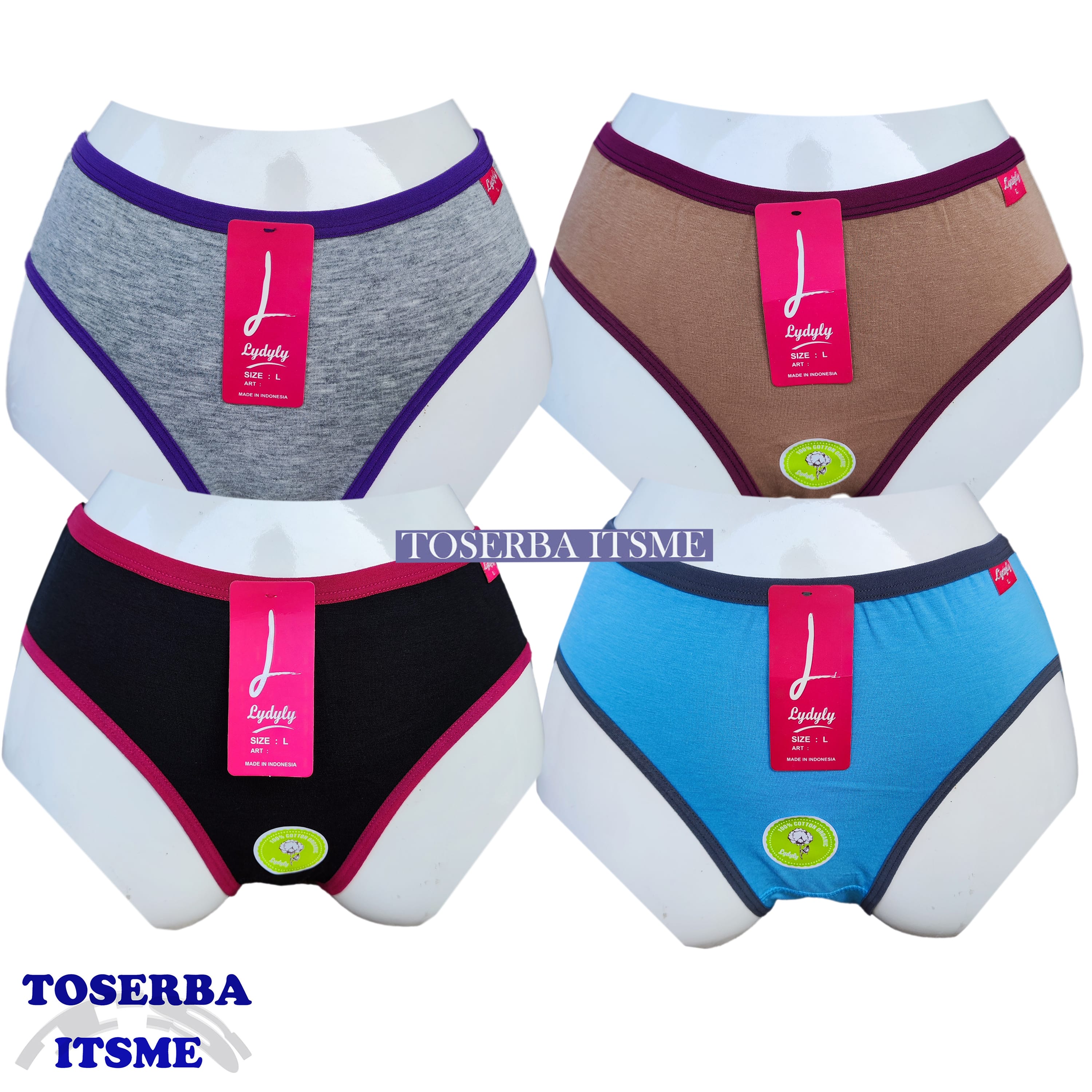 3 Pcs Sempak Perempuan Celana Dalam Wanita Lydyly Cd Harian | Lazada ...