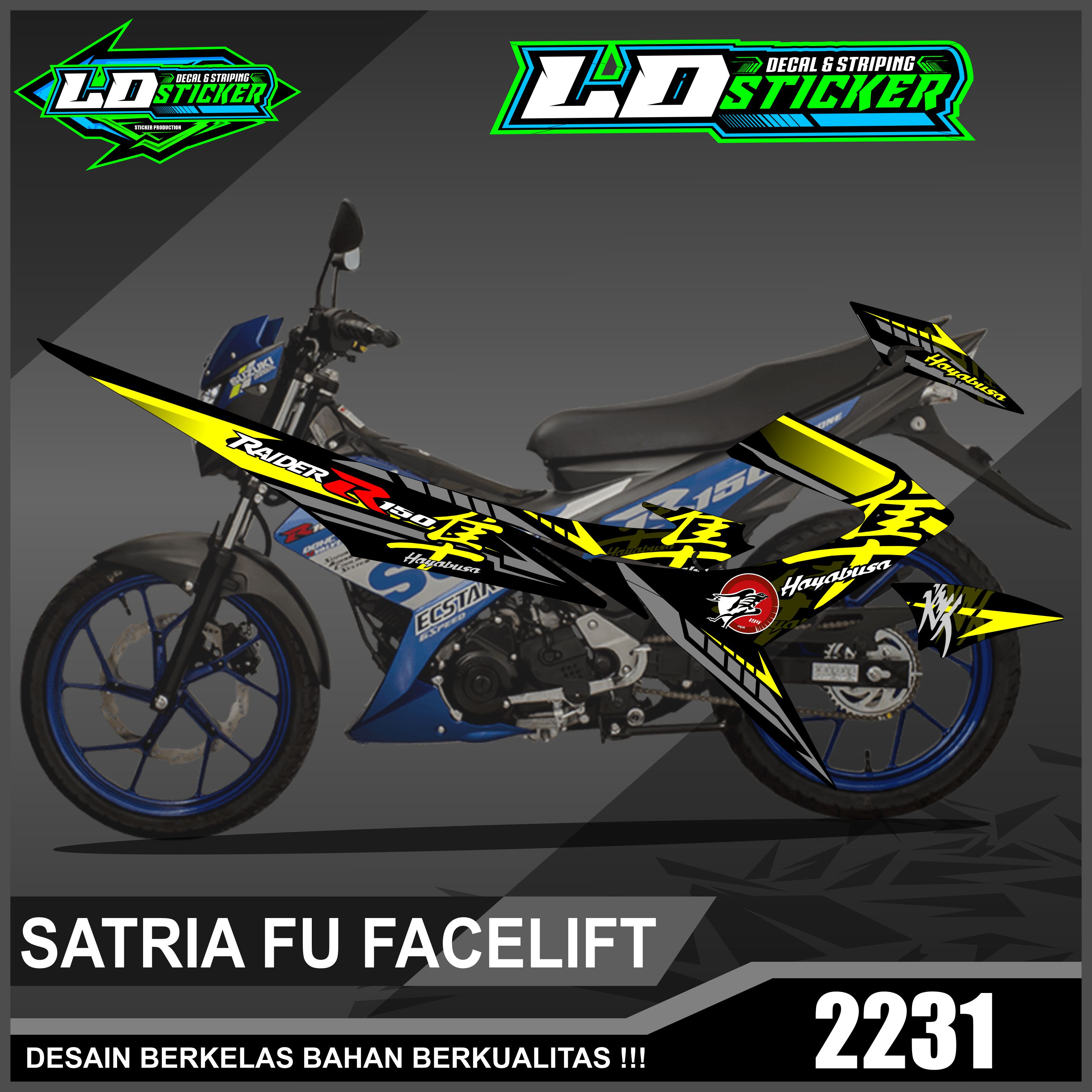 2231 Striping satria fu facelift Striping satria fu facelift Decal ...