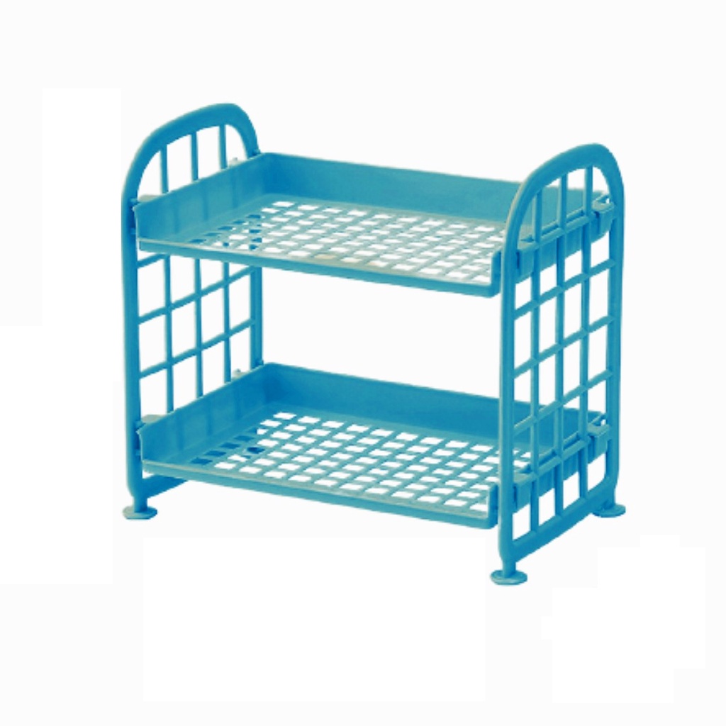 ALISA - Rak Meja Plastik Mini 2 Tingkat Multifungsi Rak 2 Susun Rak ...