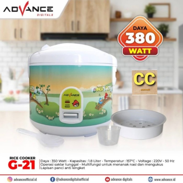 Magic Com Advance G-21 Angry Bird / Rice Cooker Advance 1,8 Liter ...