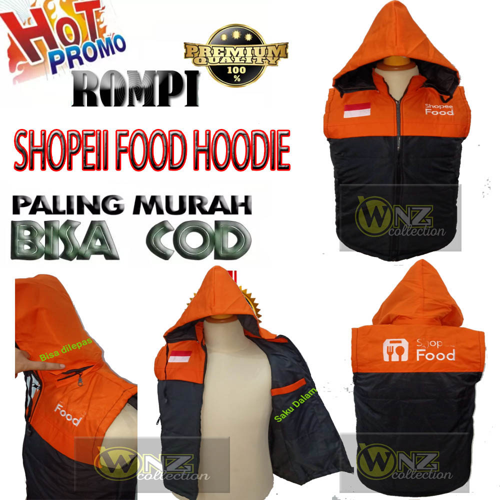 NEW Rompi Hoodie Food / Rompi Oj0ll Topi / Rompi Driver TERLARIS ...