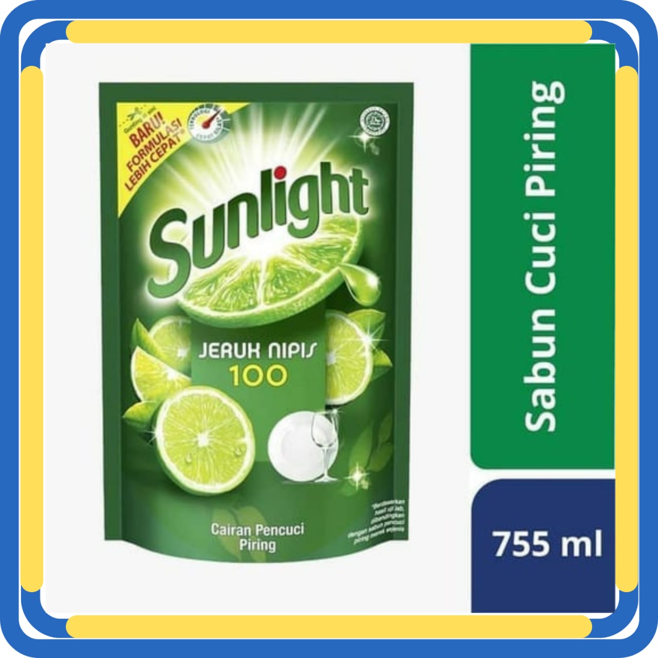 Sunlight Sabun Cuci Piring Jeruk Nipis 755ml Kemasan Besar | Lazada ...